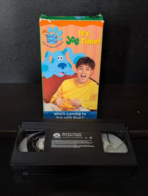 BLUE'S CLUES IT'S Joe Time VHS Video Tape 2002 Nickelodeon Nick Jr ...