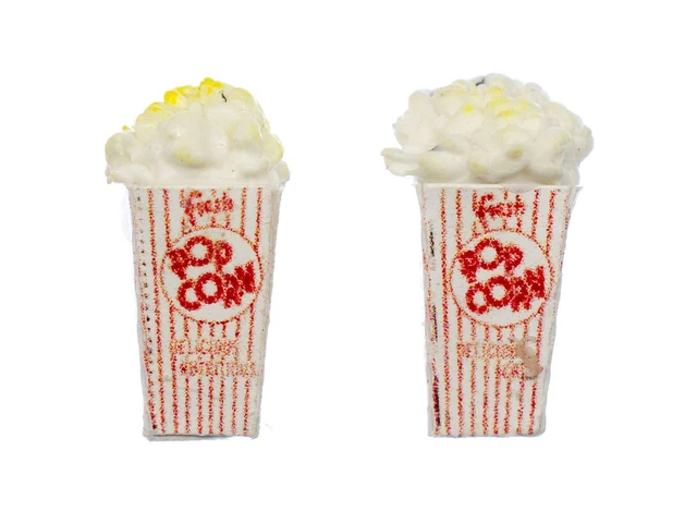 POPCORN GOUJON ROND Miniblings Prise Maïs Cinéma Polymer Clay Rouge ...