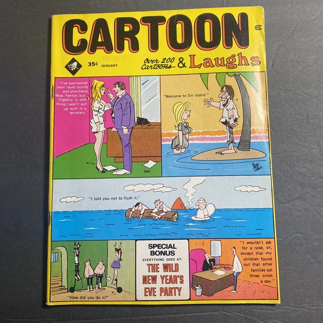 1970 CARTOON LAUGHS Risqué Humor and Cartoon Magazine - Vol. 9 n. 1 ...