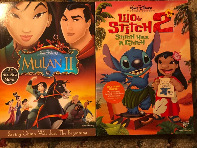 LOT OF 2 Disney Dvds Lilo & Stich 2 And Mulan 2-Kids Family Movies Lot Of 2 £6.28 - PicClick UK