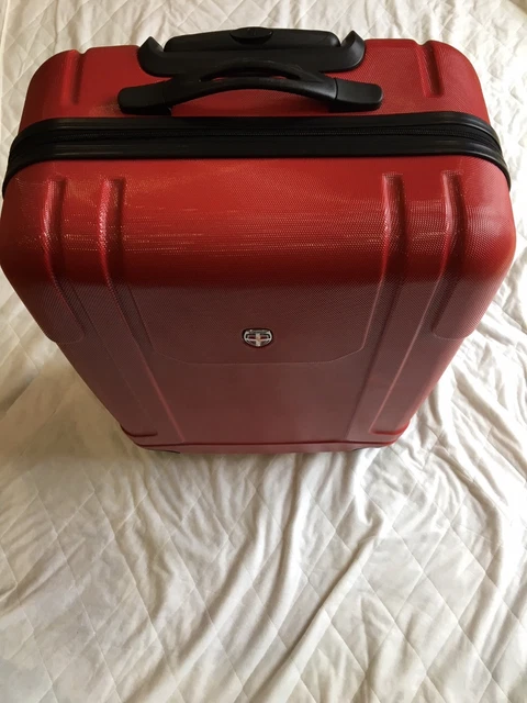 ELLEHAMMER 26” HARDSHELL Spinner Suitcase, Shiny Red, Lightweight £21. ...