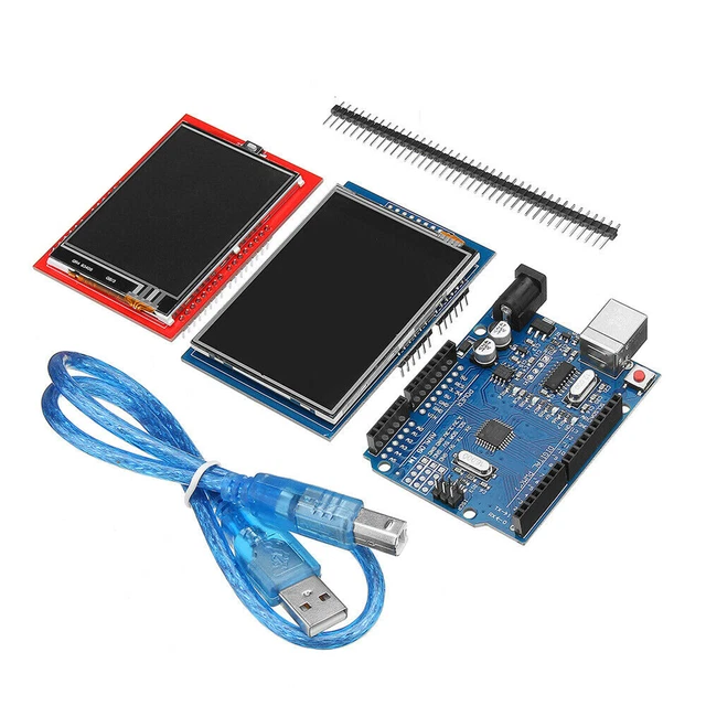 UNO R3 BOARD + 2.8TFT + 2.4TFT LCD Touch Screen Display Module Kit For ...