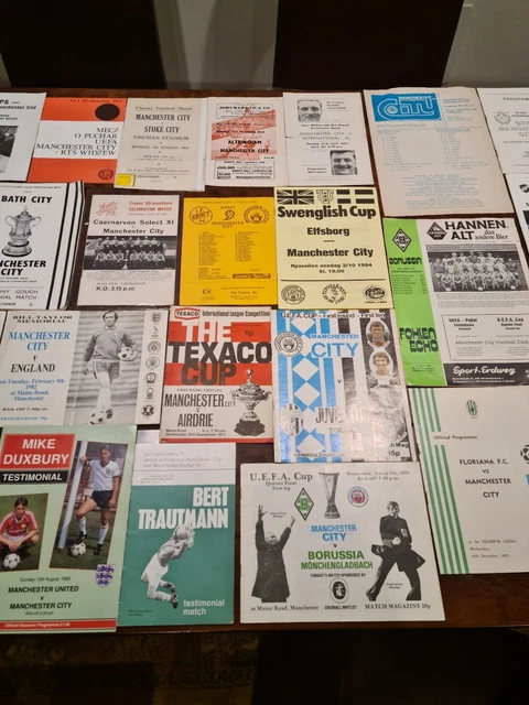 MANCHESTER CITY FOOTBALL Programme Collection 1960s-2000s Joblot Of 30 ...