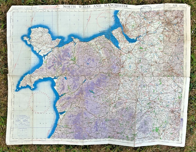 WW2 ATA - Raf Map Dated 1943 Re Delivery Of Aircraft + Bases Marked In ...