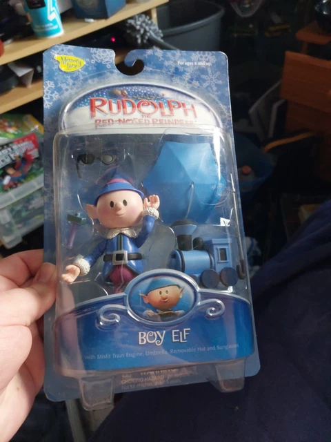 2003 MEMORY LANE Rudolph the Red Nosed Reindeer Boy Elf with Misfit ...
