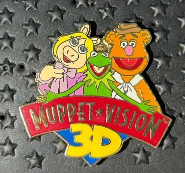 DISNEY JIM HENSON’S Muppet Vision 3D Logo 2000 Pin Kermit Fozzie Bear ...