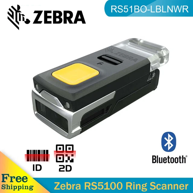 ZEBRA RS5100 RING Scanner Bluetooth 2D 1D Barcode Reader PN RS51BO ...