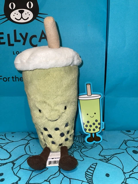 JELLYCAT FENWICK UK Exclusive Camellia Matcha Bubble Tea Rare BNWT With ...