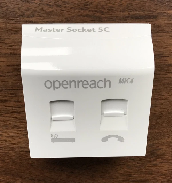 BT OPENREACH TELEPHONE Master Socket NTE5c & VDSL/ADSL Faceplate MK4 ...