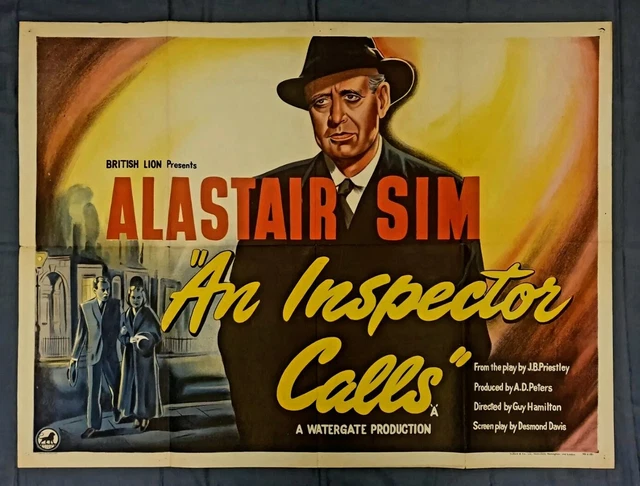 AN INSPECTOR CALLS (1954) UK QUAD ORIGINAL POSTER 30 X 40 INCHES EUR 1. ...
