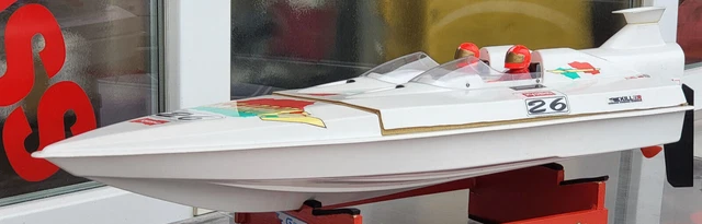 KYOSHO SPEED BOAT Vintage RC Racing Boat with Instructions Jet Arrow ...