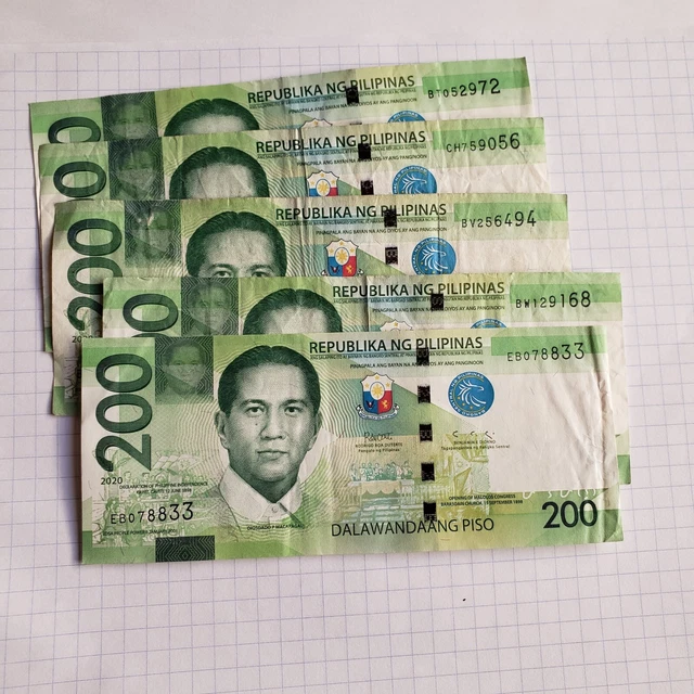 REPUBLIKA NG PILIPINAS 200 Piso Philippines Banknote 2020 $39.00 - PicClick