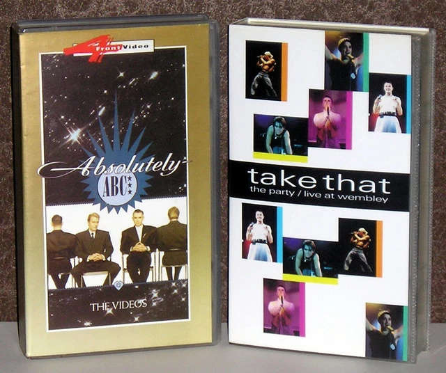 2 VHS VIDEO Cassettes - Absolutely Abc & Take That The Party Live At ...