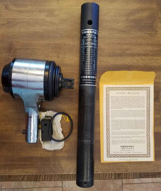 NEW SWEENEY TORQUE Multiplier 393B Wrench 3200 Lbf.ft Max Output Torque ...