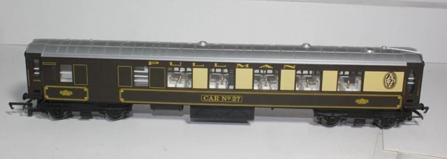 OO GAUGE HORNBY Ex R1048 Set PULLMAN BRAKE COACH #27 Brown/Cream ...