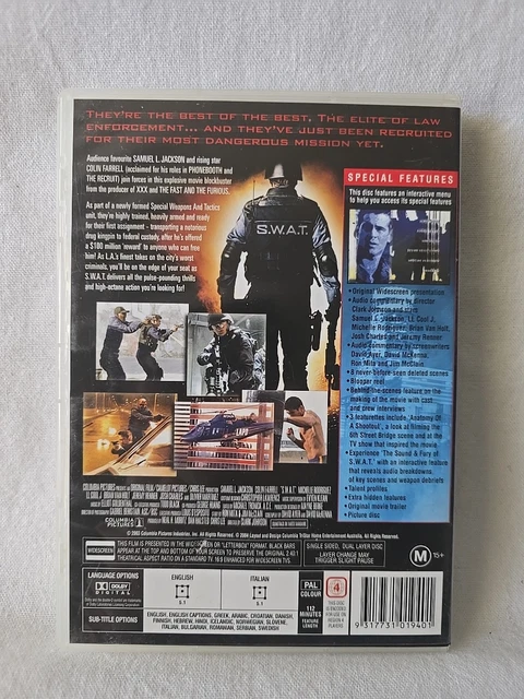 SWAT (DVD, 2003) 2000s Samuel L. Jackson, Colin Farrell, LL Cool J ...