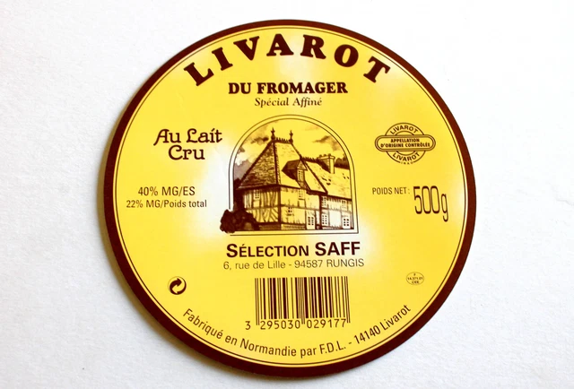 ANCIENNE ETIQUETTE BOITE A Fromage - Livarot De Normandie - Selection ...