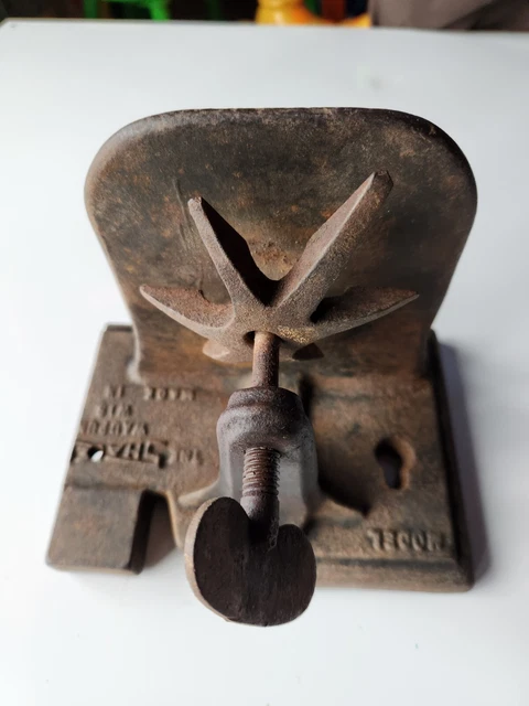 VTG. VULCANIZER TIRE Inner Tube Patch Clamp, Vise, Tool, Bench / Wall ...