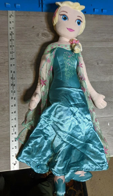 DISNEY FROZEN FEVER 28" Elsa Princess Large Plush Stuffed Toy Doll $24. ...