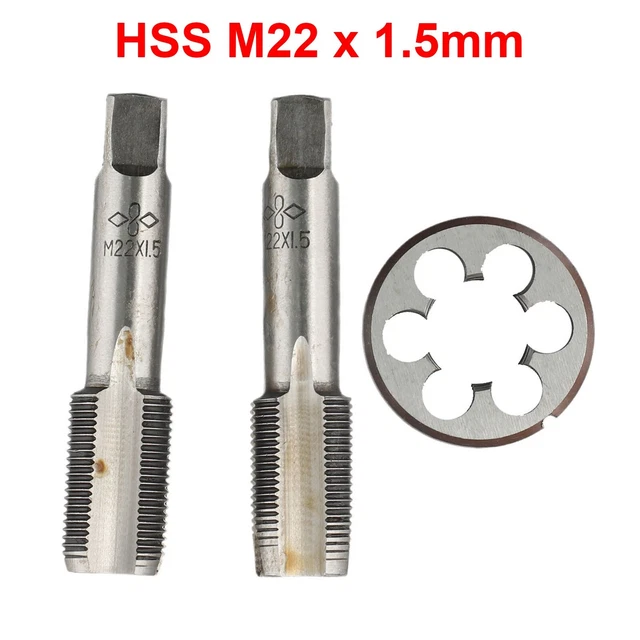 TAP & DIE Set Tapper Drill Bit Set HSS Hand Tools M22 X 1.5mm Taper ...