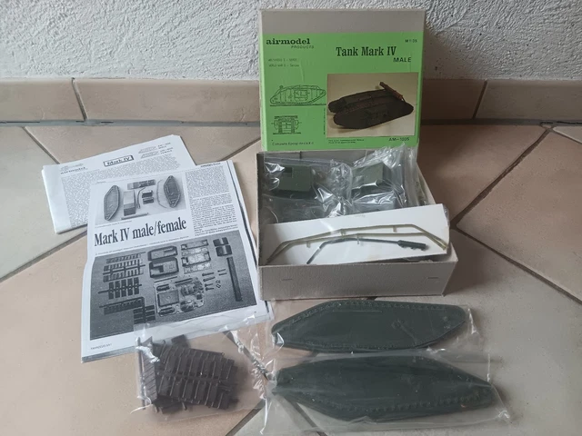 TANK MARK IV (female) von airmodel in 1:35, ungebauter Resin-Bausatz ...