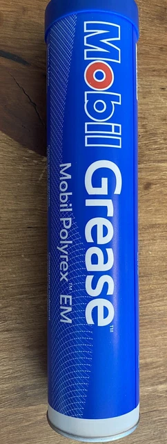 5 TUBES-MOBIL POLYREX EM ELECTRIC MOTOR BEARING GREASE BLUE 13.7 OZ ...