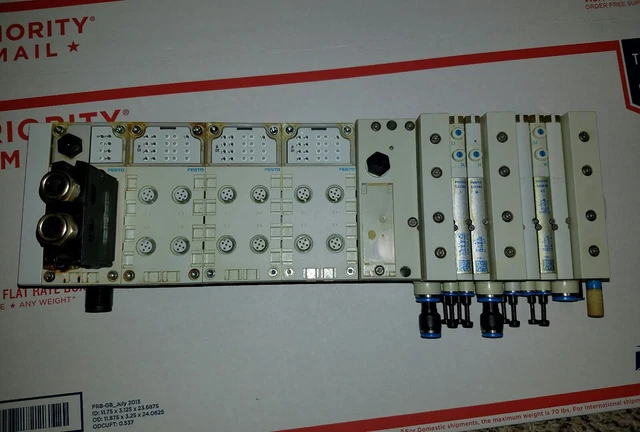 FESTO PROFIBUS PNEUMATIC manifild CPX-FB13 CPX-AB-4-M12X3-5POL 195740 ...