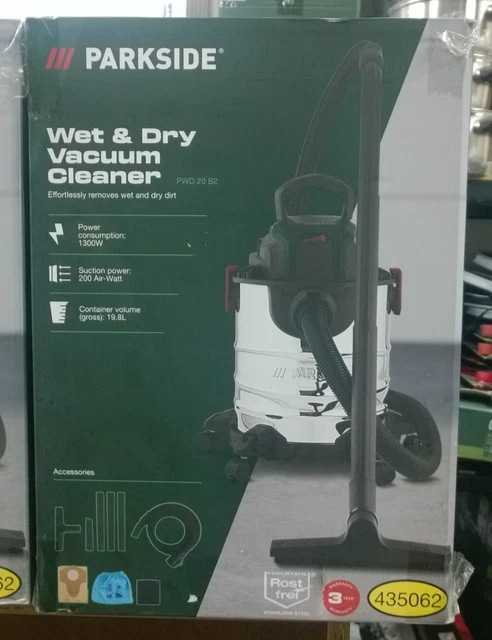 PARKSIDE WET & Dry Vacuum Cleaner (PWD 20 B2) £49.00 - PicClick UK