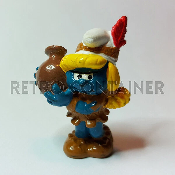 SMURFS PUFFI SCHLUMPF Pitufo Schleich - 20167 Indian Smurfette Brown ...