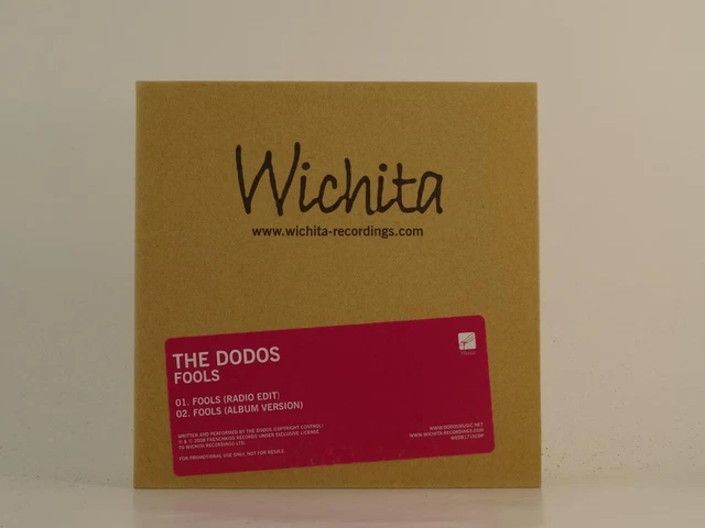 THE DODOS FOOLS (H1) 2 pistes promo CD pochette carte unique WICHITA ...