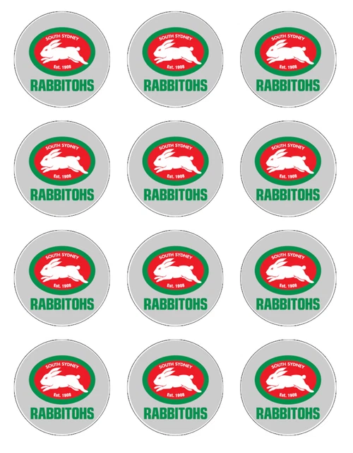 RUGBY RABBITOHS EDIBLE Cupcake Toppers Icing Sports Cake Decorations (2 ...