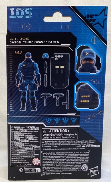 HASBRO GI JOE Classified Series 6" Jason “Shockwave” Faria #105 figure ...