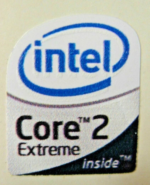 INTEL CORE 2 Extreme inside Sticker Logo Decal for laptop desktop PC ...