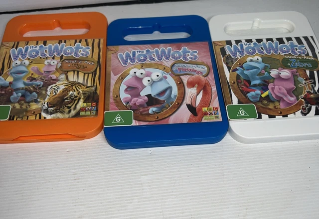 3X THE WOTWOTS Sneak-a-Peak A Flamingo , Tiger, Zebra DVD Region 4 ABC ...