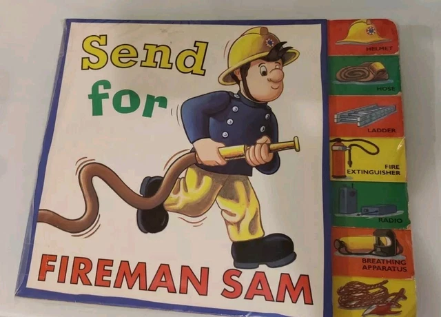 999 SEND FOR Fireman Sam A Tab Index Board Book By Helen Lloyd £4.99 ...