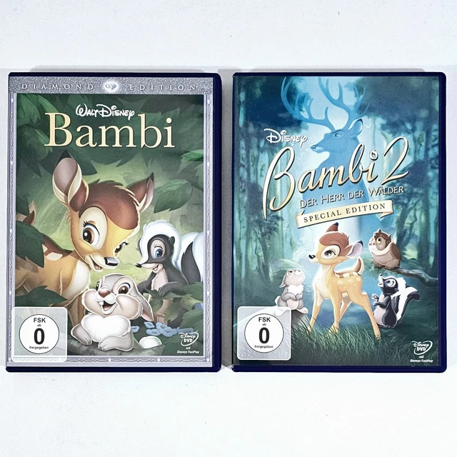 DISNEY 2-DVD SET Special Edition Bambi 1 & 2 De M.De Forests German ...