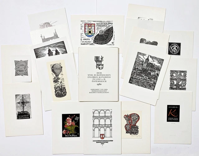 XVIII. EXLIBRIS-KONGRESS ÖSTERREICH Original Ex Libris 1980 EUR 18,99 - PicClick DE