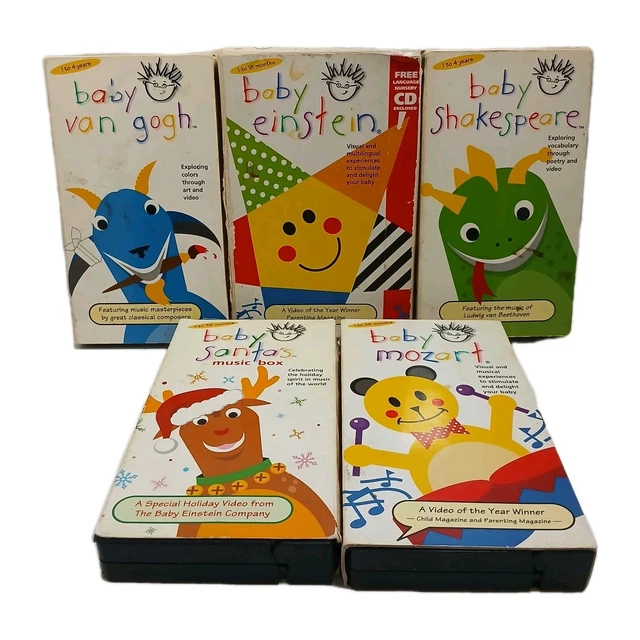 BABY EINSTEIN VHS Lot Shakespeare Van Gogh Santa Mozart Y2K Kids ...