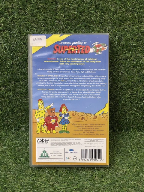 THE ORIGINAL ADVENTURES of Super Ted Trouble in Space PAL VHS Video ...