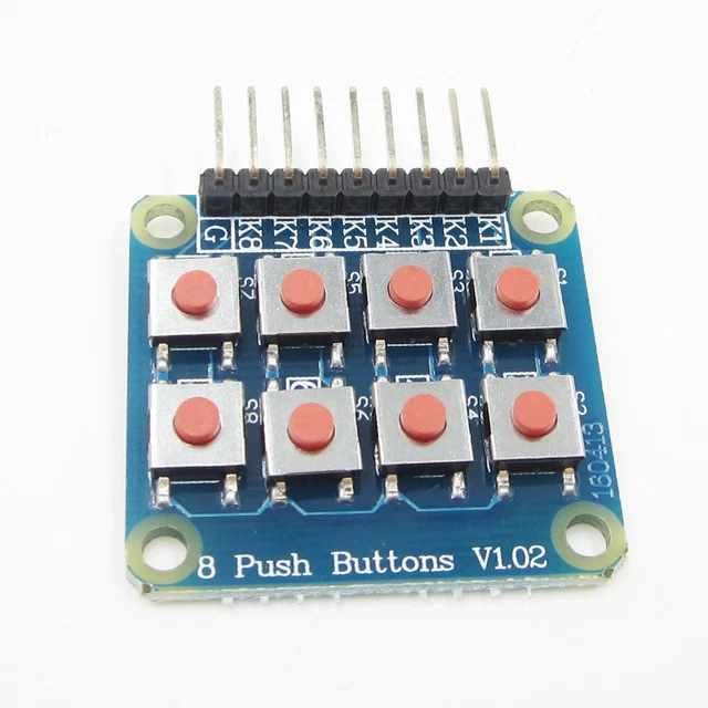 KEYBOARD BOARD MATRIX 8 Keypad Module 8 Button Tactile Switch for ...