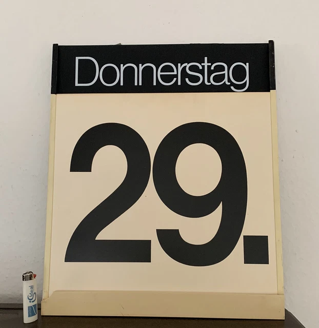 VINTAGE ALTER GROSSER Kalender Domberger 60er 70er Jahre midcentury ...