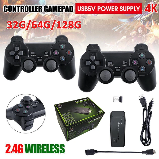 20000+ 4K HDMI TV Video Game Stick Retro Gaming Console w/ 2 Wireless ...