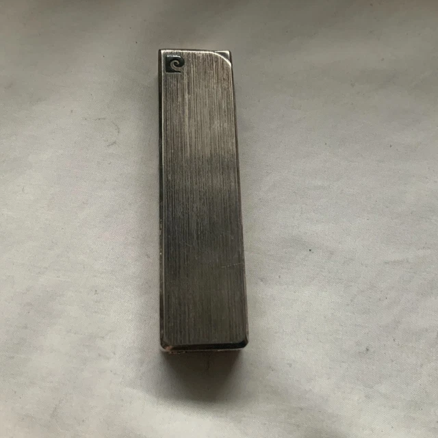 VINTAGE PIERRE CARDIN Silver Tone Piezo-Electric Pocket Lighter $11.98 ...
