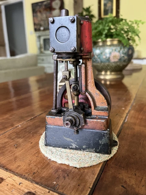 ANTIQUE/VINTAGE VERTICAL STEAM Engine Model £153.60 - PicClick UK