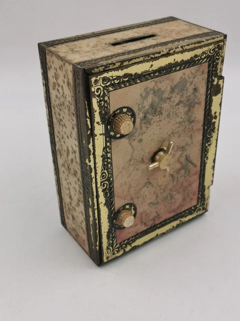 ANCIENNE TIRELIRE COFFRE En Tole Jan 50 A EUR 15,00 - PicClick FR