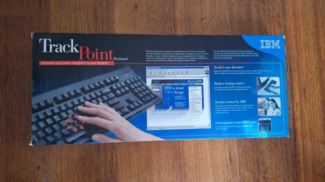 IBM 01K1260 TRACKPOINT Navigation PC Keyboard (PS/2 Interface) - Black ...