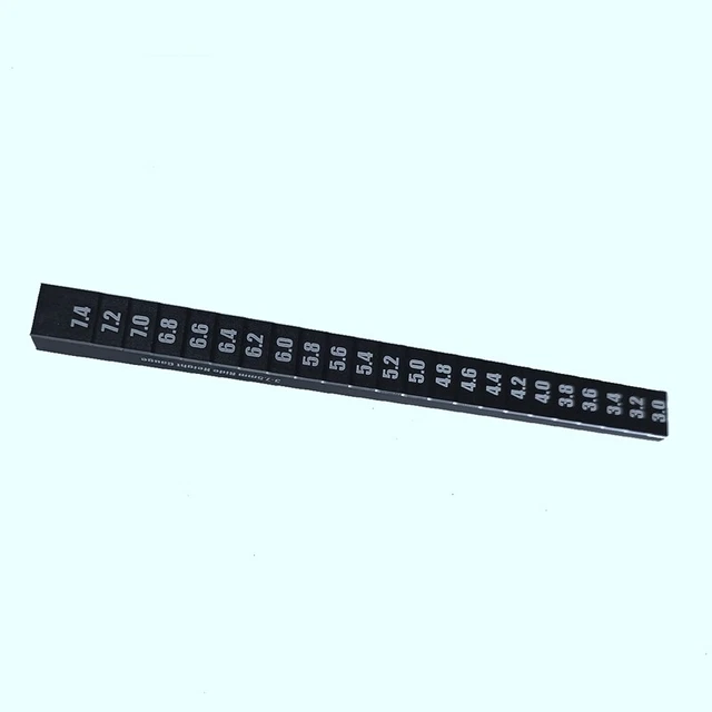RULER METAL MEASURING Tools 2-in-1 Vehicle Height + Bottom Stop Ruler ...