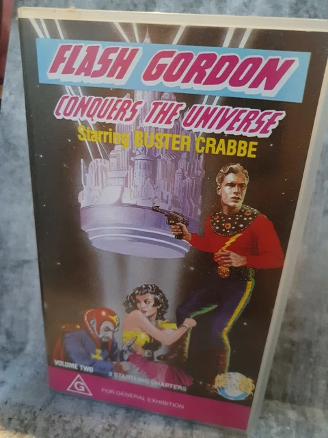 FLASH GORDON CONQUERS the universe vol. 2 VHS Video Cassette Tape Cult ...