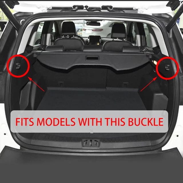 REAR PARCEL SHELF Black Boot Load Luggage Cover For 2008-2012 Ford Kuga ...