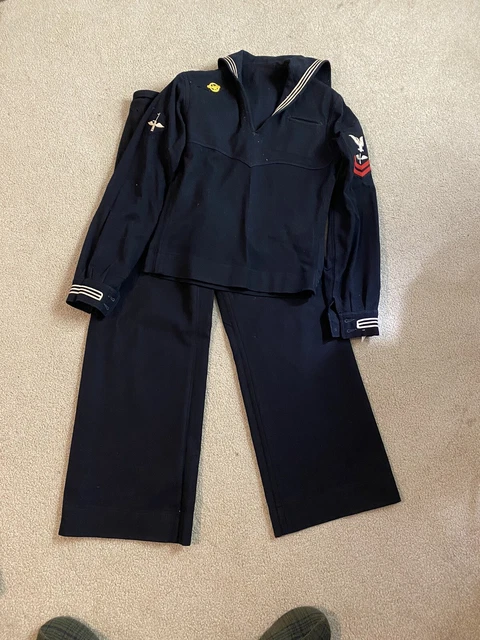 WW2 US NAVY Uniform Jumper Named Aviation Machinist 2nd Class £88.02 ...